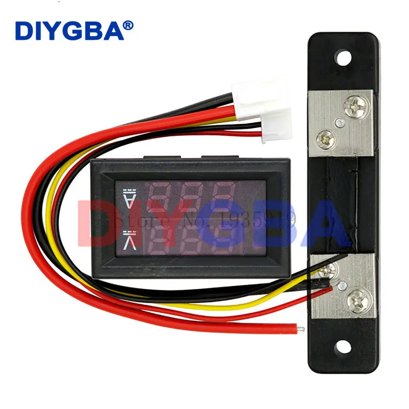 Mini-Digital-Voltmeter-Ampere-meter-DC-0-100V-50a-Ampere-Volt-Spannung-Strom-messer-Detektor ...
