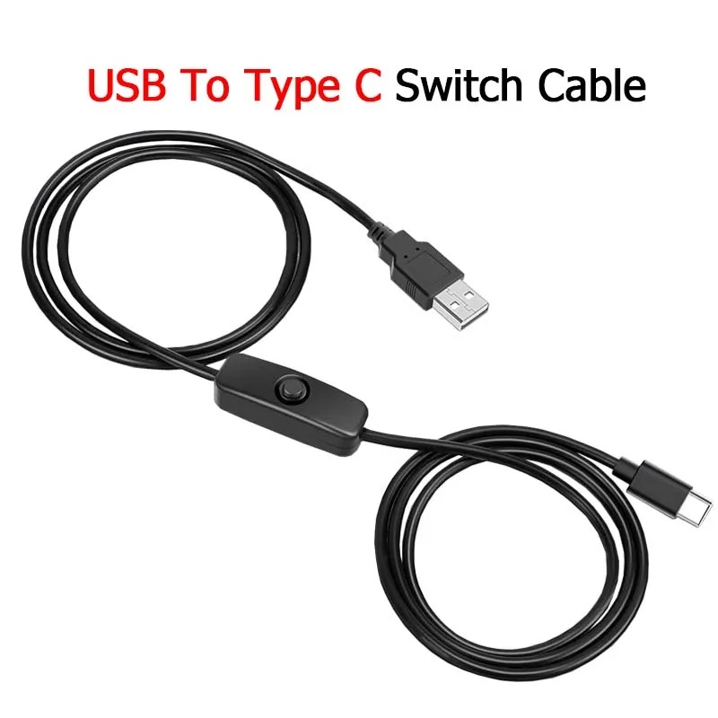 USB-To-Type-C-Switch-Cable-DC-5V-2A-Power-Supply-Extension-Wire-On-Off ...