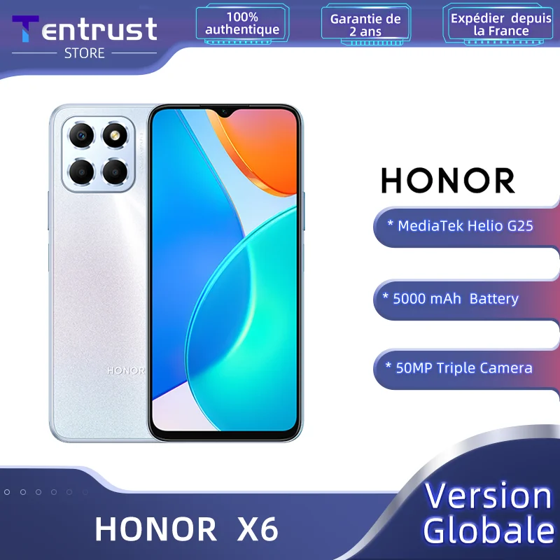 Global-Version-HONOR-X6-X-6-Smartphone-6-5inches-Display-5000mAh-Large ...