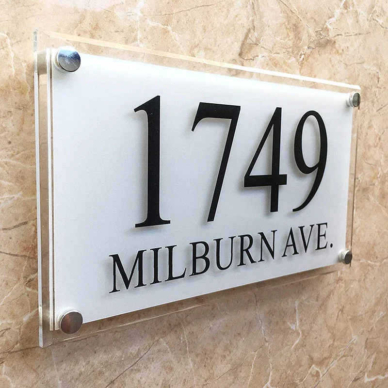 Customized-Home-Number-Large-Modern-Crystal-Effect-House-Signs-Plaques ...