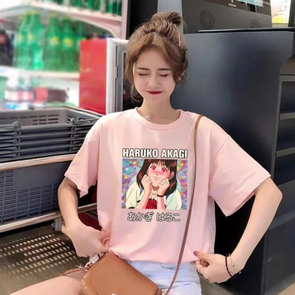Haruko Akagi Anime T-shirt Slam Dunk Manga Graphic Oversized Cute Women ...