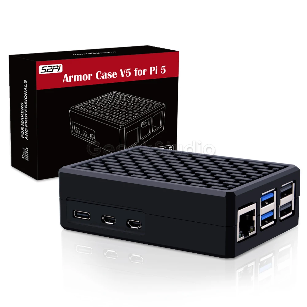 Armor-Case-V5-Black-Aluminum-Alloy-Passive-Cooling-Enlosure-Shell-for ...