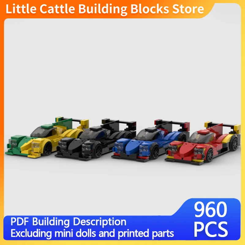Speed Hypercar Model MOC Building Bricks WEC IMSA Le Mans 07 LMP2 ...