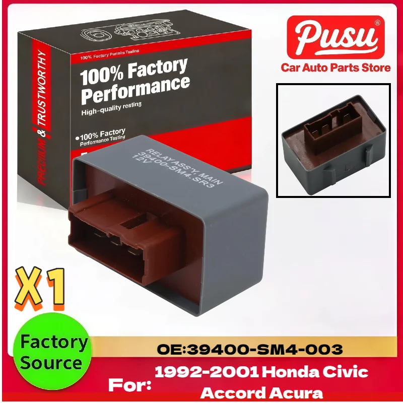 High Quality Fuel Pump Main Relay OE 39400-SM4-003 For 1992-2001 Honda ...