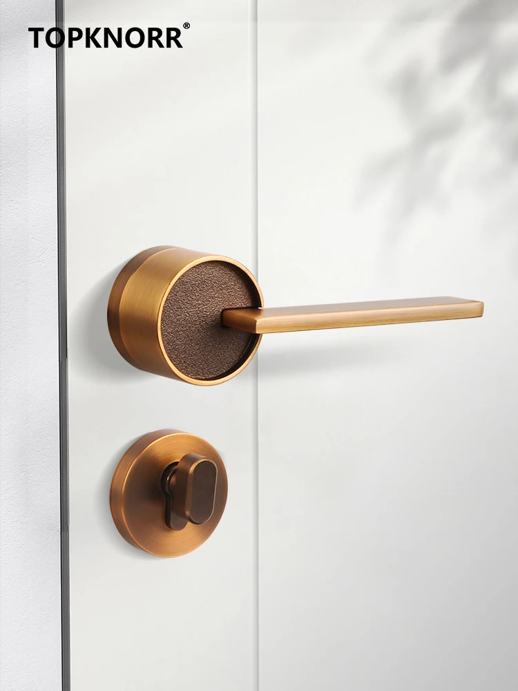 Bedroom Door Lock Indoor Nordic Silent Door Lock Modern Simple Magnetic ...