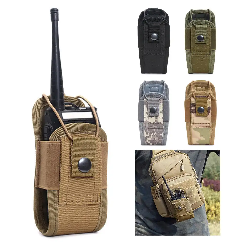 1000D Portable Tactical Molle Radio Walkie Talkie Pouch Waist Bag ...
