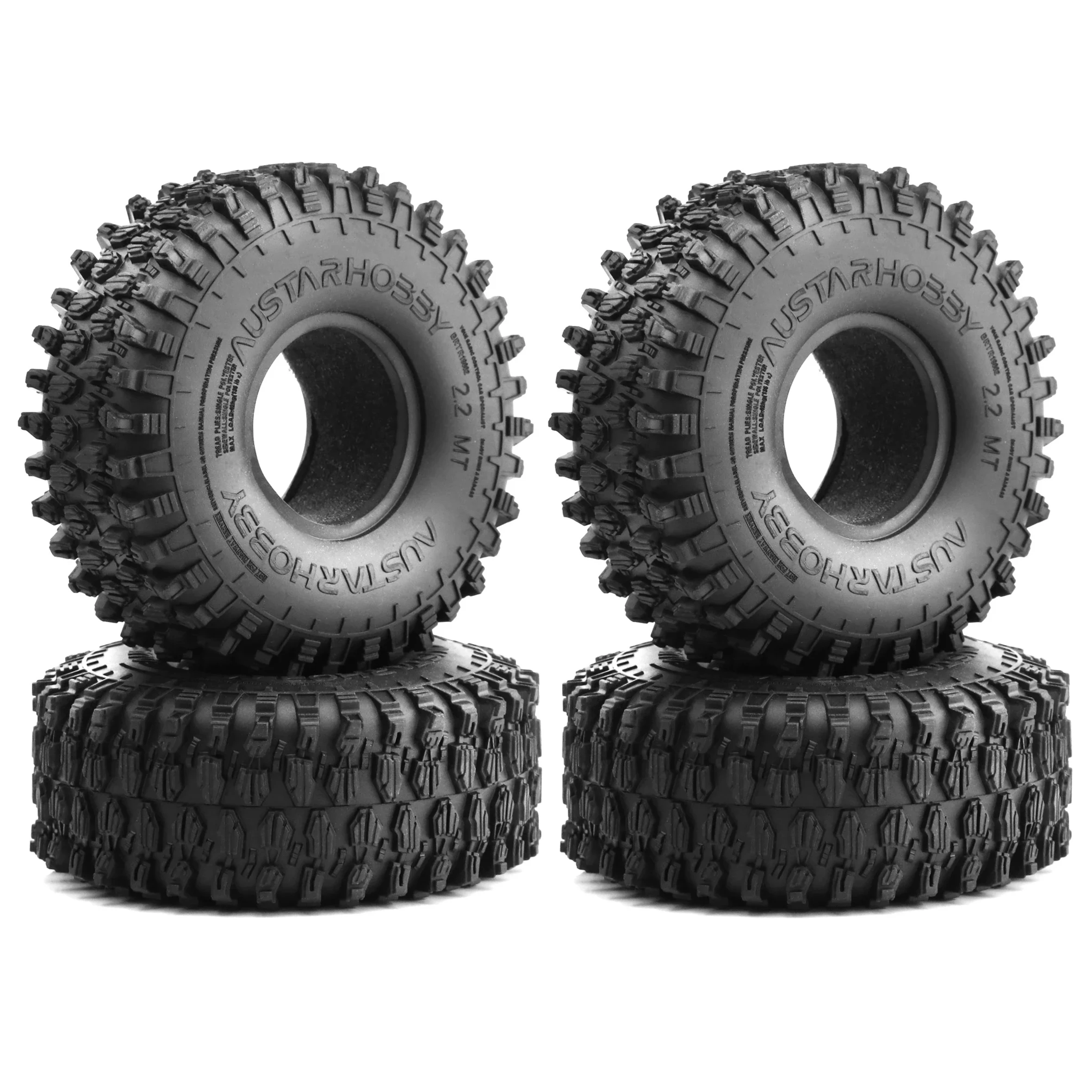 4pcs-128mm-2-2-Inch-Rubber-Tire-Wheel-Tyre-for-1-10-RC-Crawler-Car ...