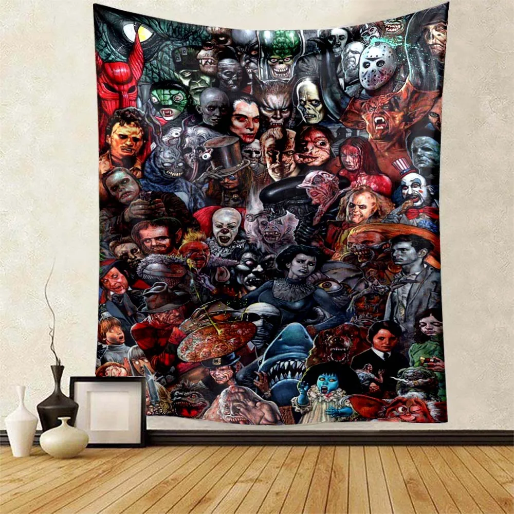 Classic Horror Movie Retro Poster Tapestry Bar Club Home Private ...