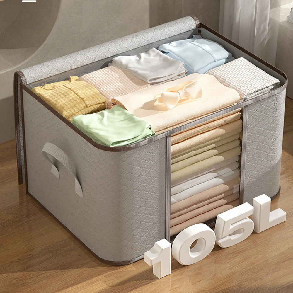 Large-Capacity-Non-Woven-Storage-Box-for-Clothing-And-Bedding-Storage ...