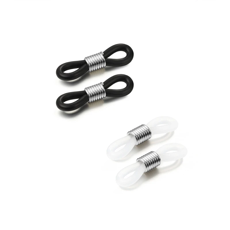 50pcs-lot-Rubber-Clear-White-Black-Eyeglasses-Spectacles-Chain-Glasses ...