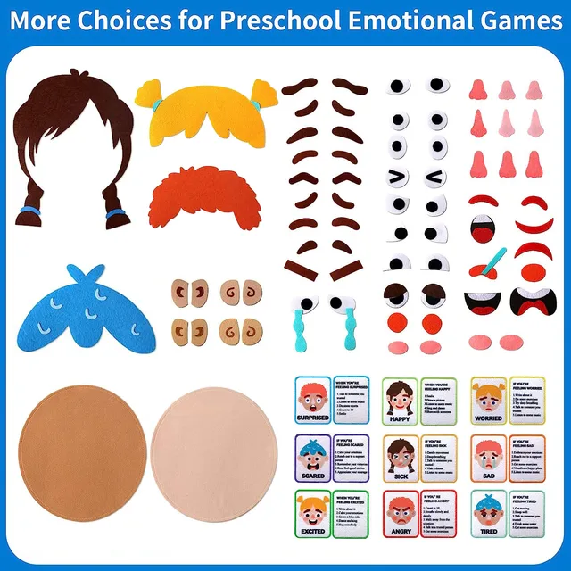 Kids Social Emotional Learning Busy Board with 9 Emotion Cards for ...