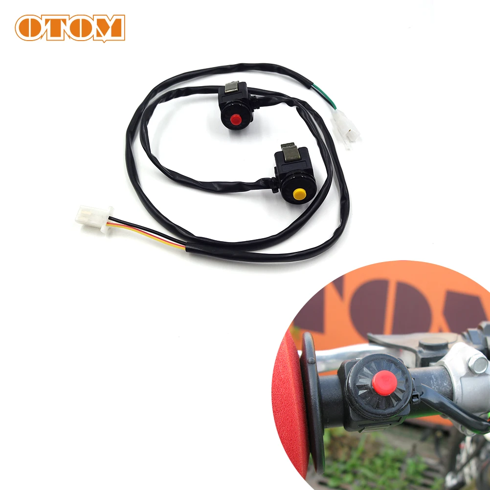 OTOM-Motorcycle-Kill-Switch-Red-Yellow-Push-Button-Horn-Starter-For-KTM ...