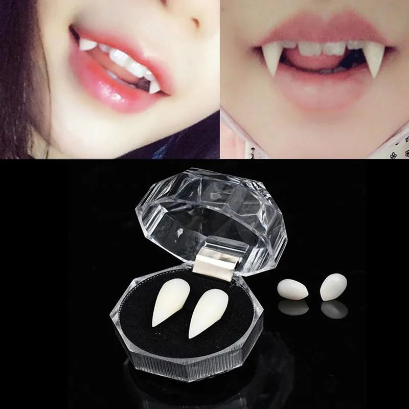 1 Pairs Halloween Decoration for Vampire Teeth Dentures Prop Zombie ...
