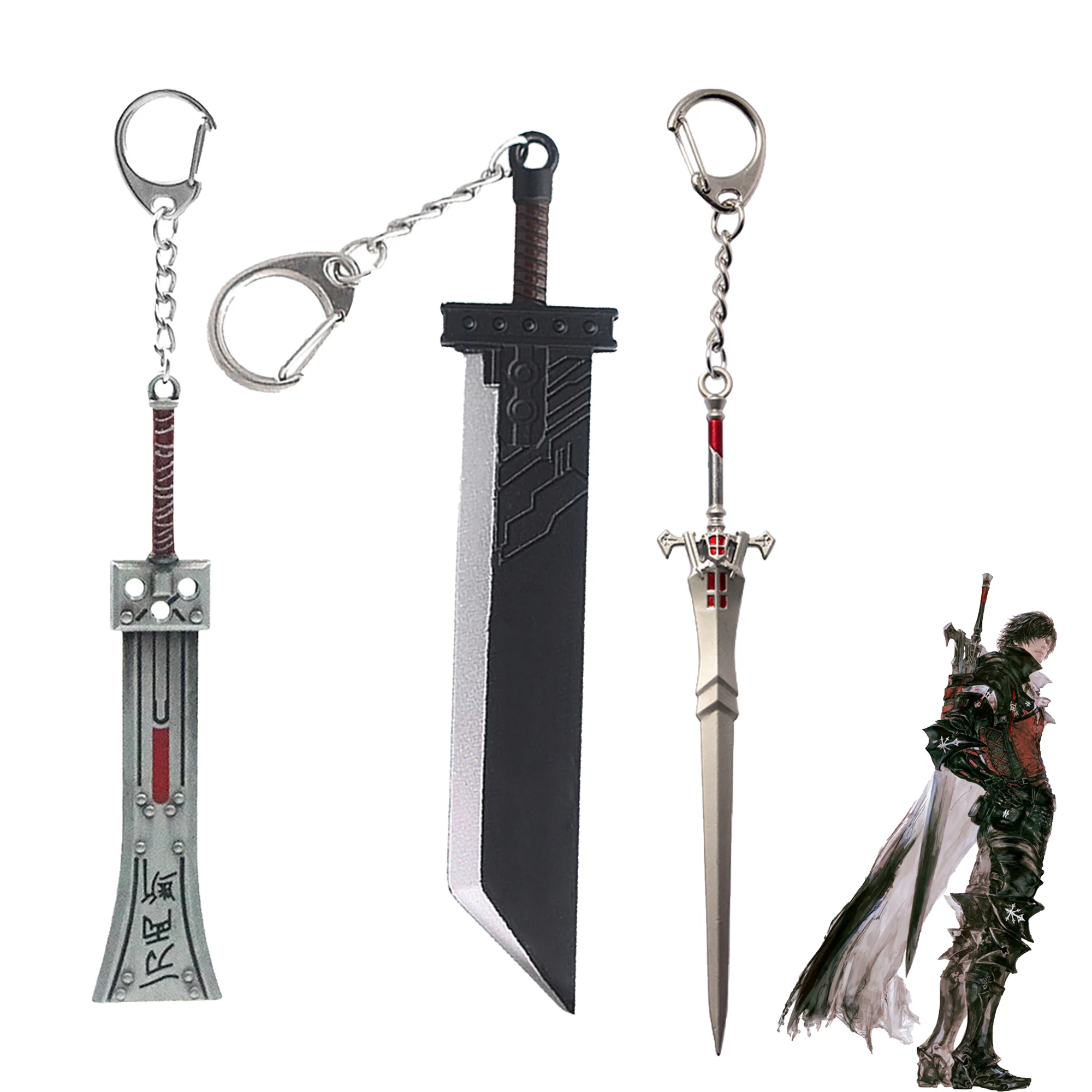 Game-Final-Fantasy-7-VII-Remake-Sword-Keychain-Zack-Fair-Weapon-Cloud ...