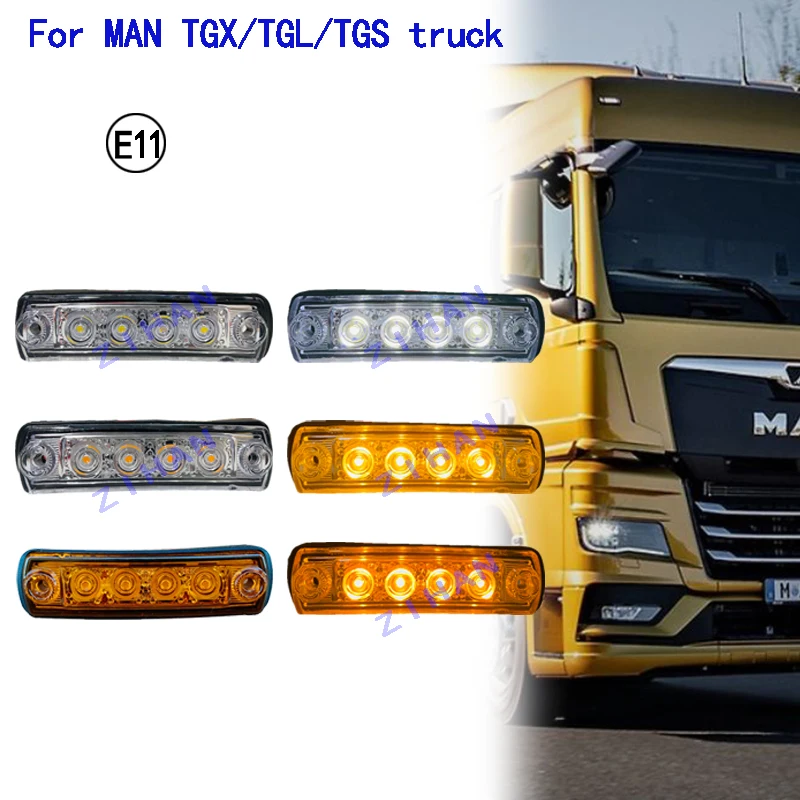 1PCS-24V-4LED-sunvisor-Lamp-for-MAN-TGA-TGL-TGM-TGS-TGX-LED-CLEAR ...