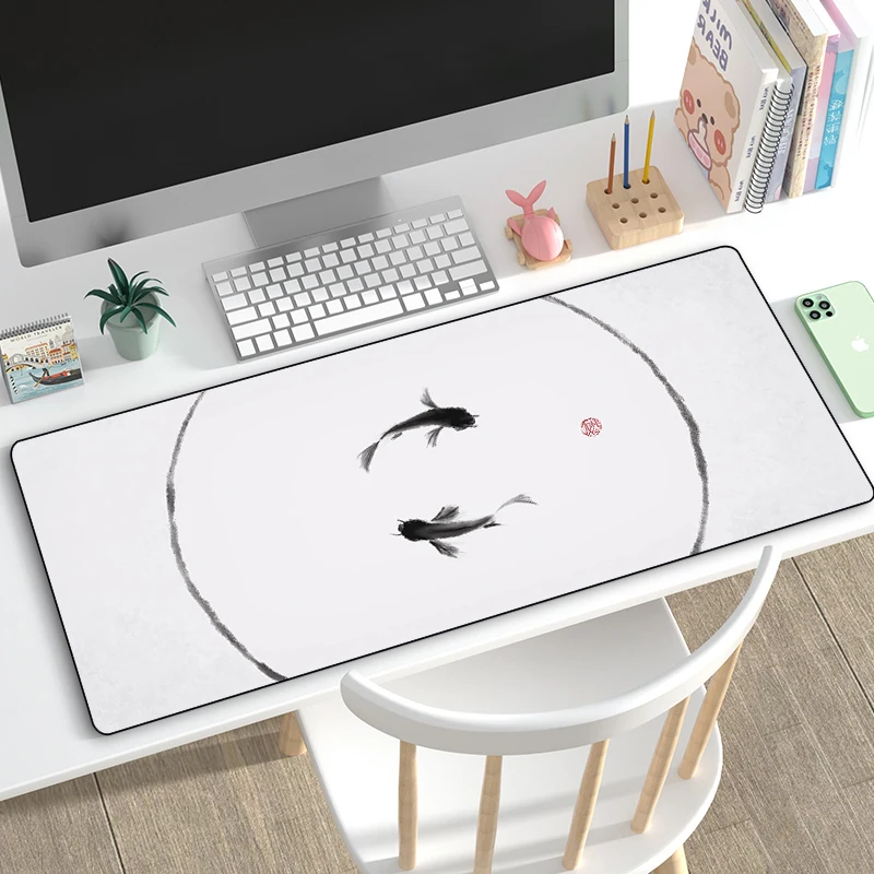 Yin Yang Fish Koi Multi-size Mouse Pad Chinese Style GamerLarge Office ...