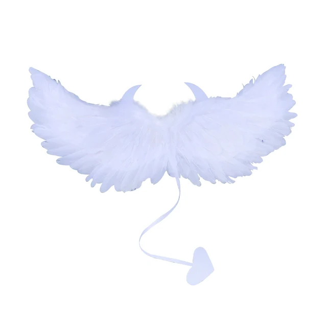 Halloween Angel Devil Monster Wing Feather Fairy Wings Masquerade ...