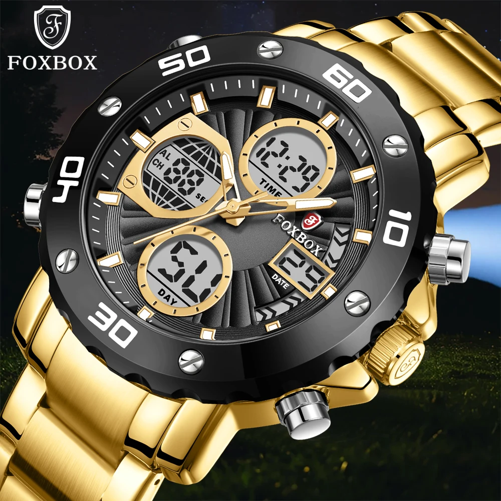 FOXBOX-Brand-Luxury-Digital-Mens-Watches-Stainless-Steel-Quartz ...