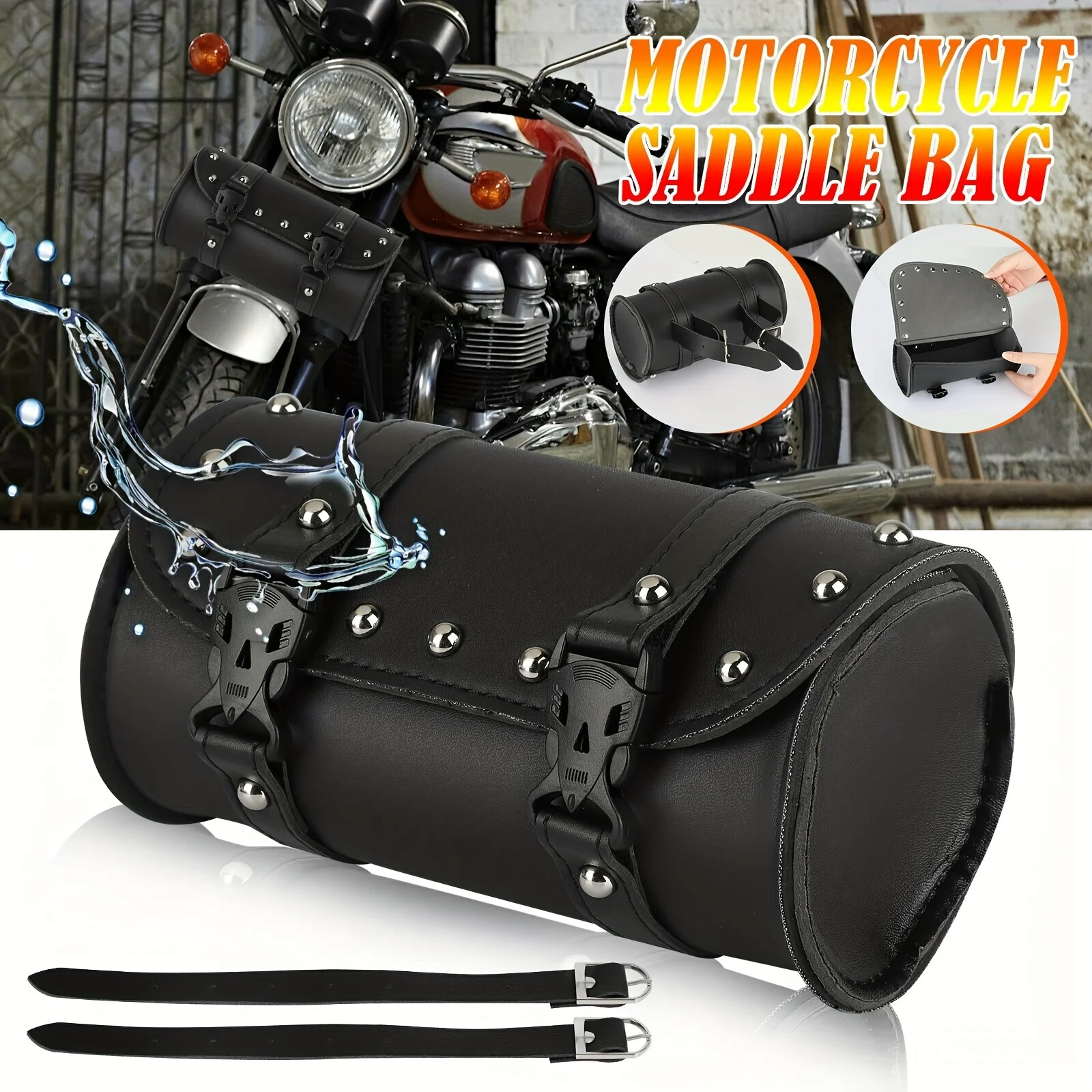 Motorcycle-Back-Seat-Bag-PU-Leather-Tail-Pack-Waterproof-Motorbike-Side ...