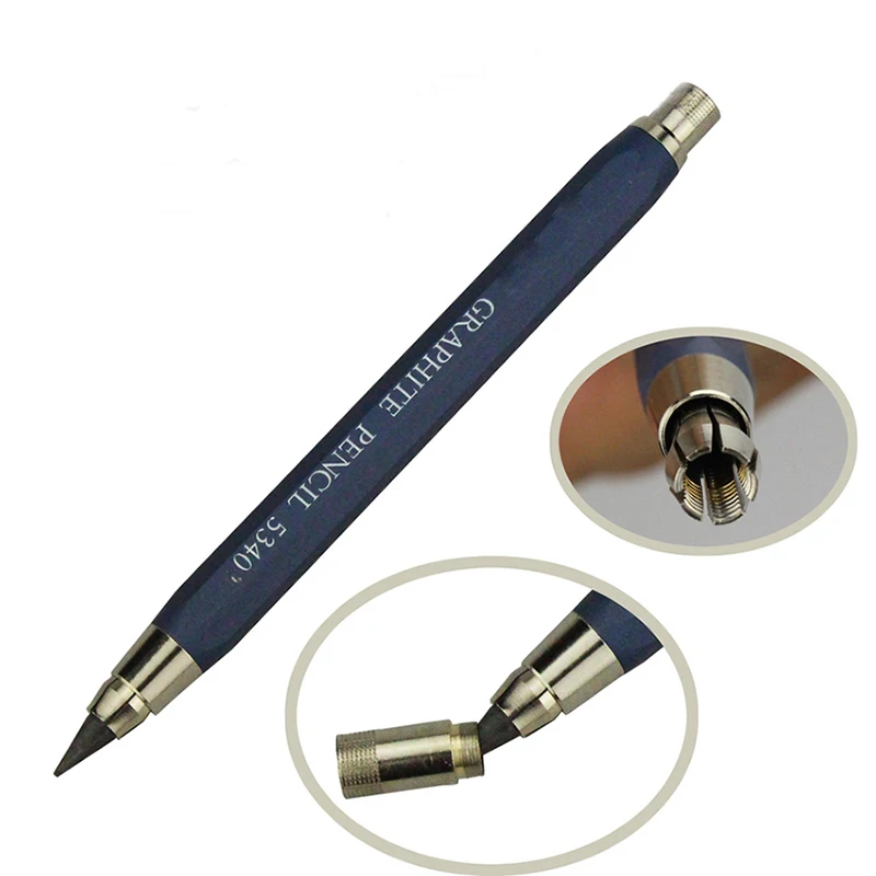 1PC 2B Refill Metal Rod Press type Pencil Student 5.6mm Mechanical ...