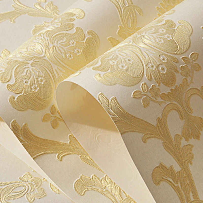 Luxury-3D-Embossed-Damask-Wallpaper-Self-adhesive-Finely-Pressed-Non ...