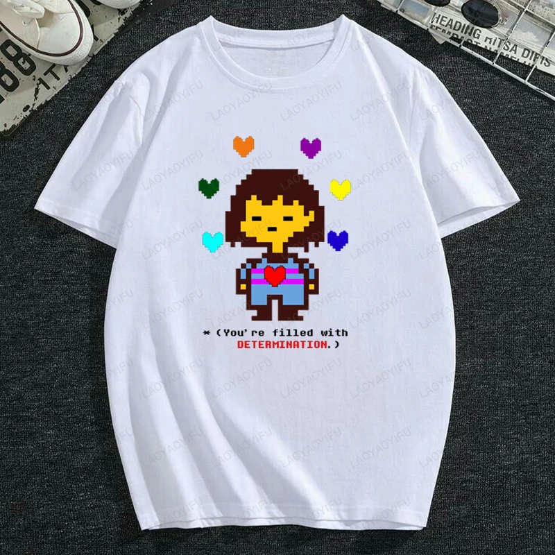 Undertale Fashion Graphic T Shirts Summer Woman Man Short Sleeves ...
