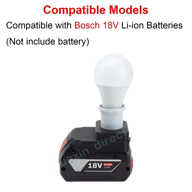 For-BOSCH-18V-Battery-Portable-Workshop-LED-Work-Light-Portable-E27 ...