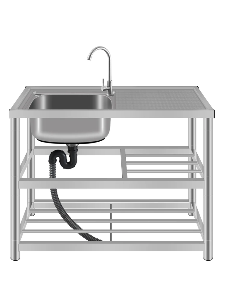 Kitchen-Stainless-Steel-Washbasin-Single-basin-Sink-Household-Sink-Sink ...