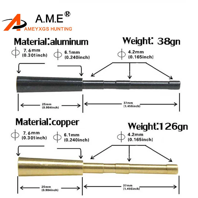 12pcs Archery 4.2mm Arrow Insert Arrow Shaft And Arrowhead Connect Seat ...