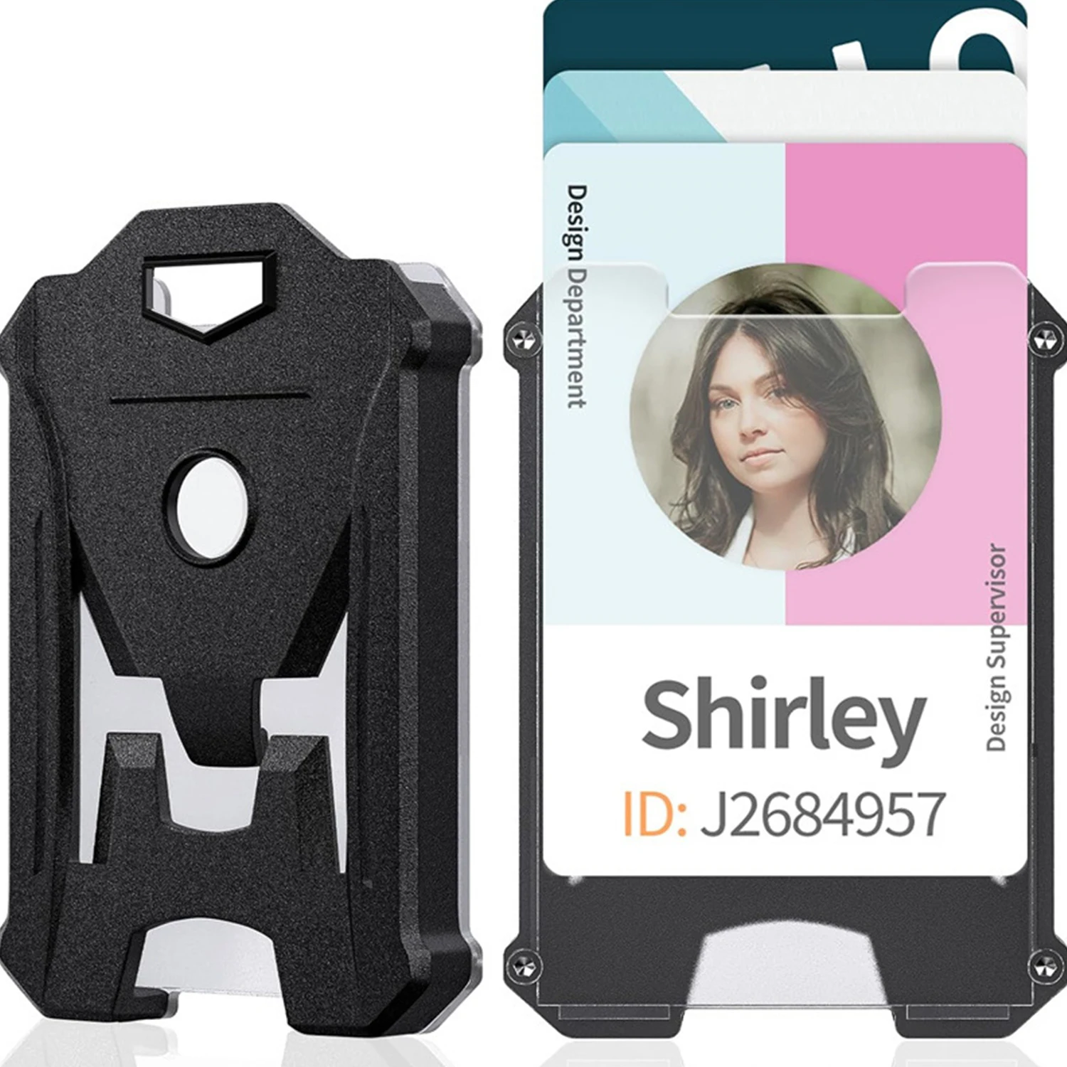 1-PC-Black-Work-Card-Holders-Multi-use-Name-Tag-Card-Cover-Badge-Work ...