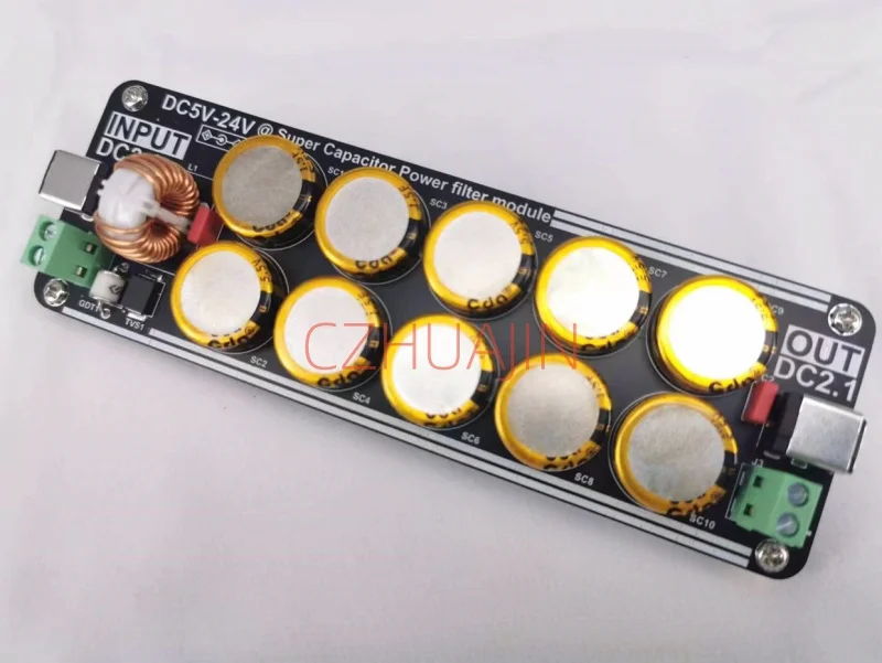 NEW-10A-5V-24V-Supercapacitor-Filter-Board-Linear-Switching-Power ...