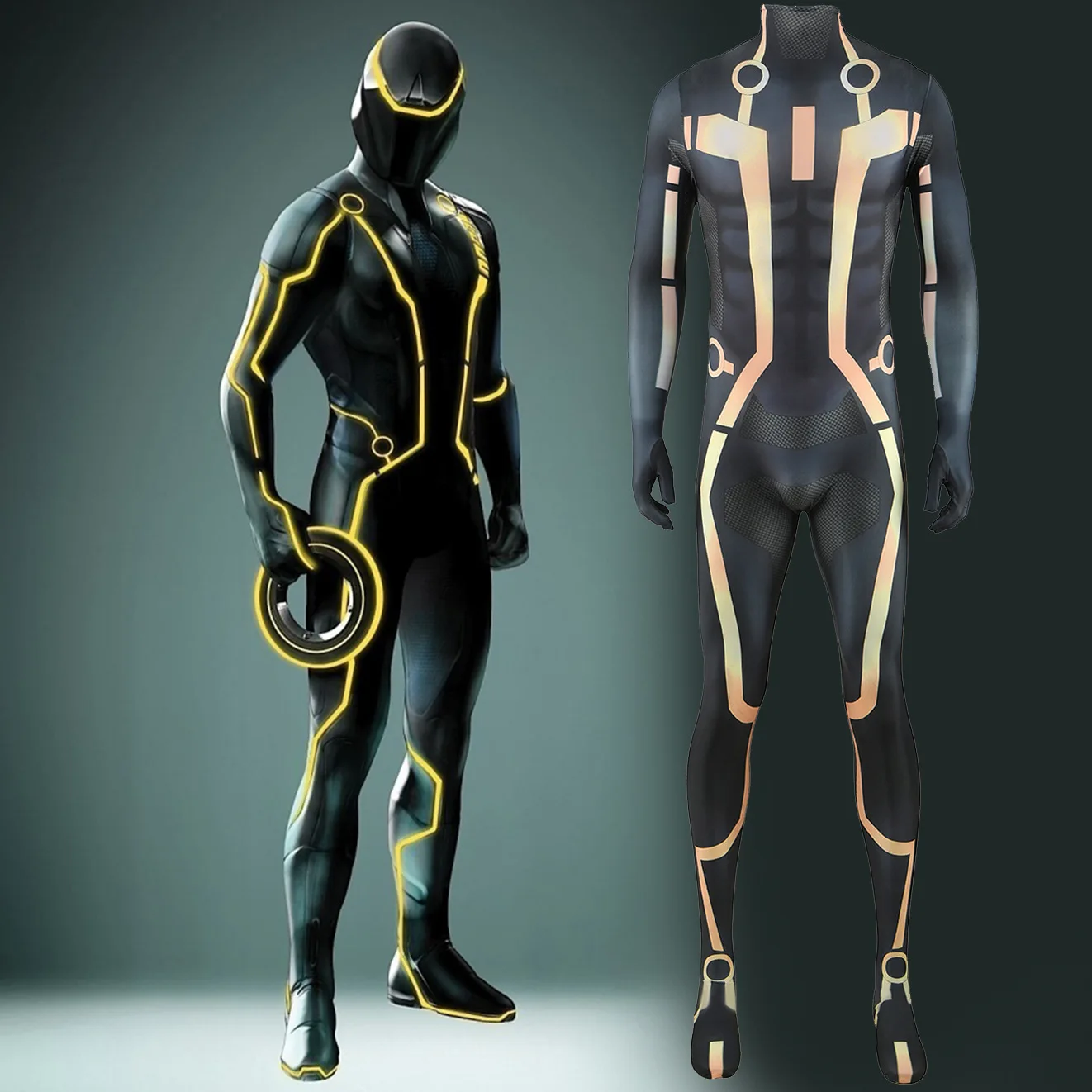 Tron-Costume-Cosplay-Boys-Superhero-Zentai-Bodysuit-Spandex-Men-Women ...