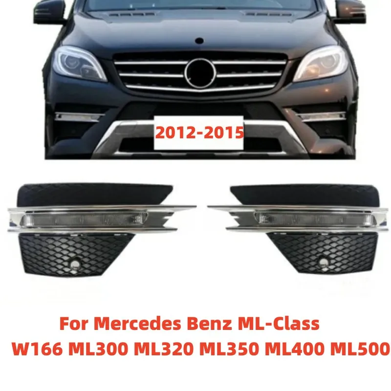 Automotive-Front-Bumper-Fog-Lamp-Decorative-Accessories-For-Mercedes-Benz-ML-Class-W166-ML300 ...