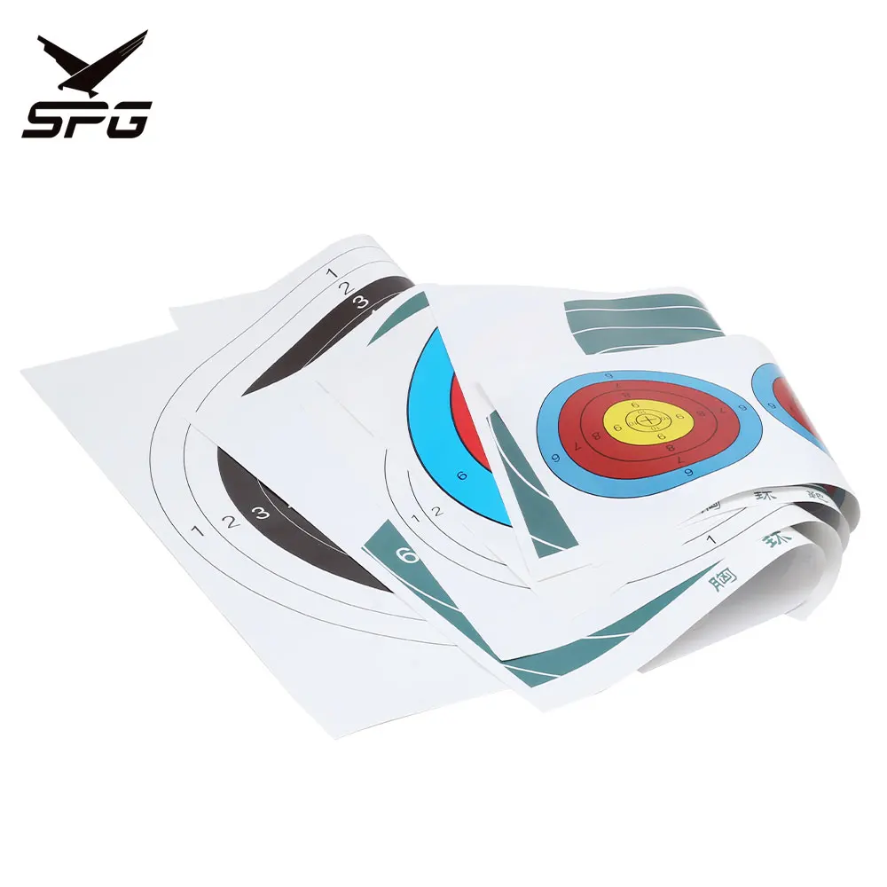 Archery-Face-Paper-Target-25pcs-40cm-60cm-Full-Ring-Manufacturers-Bow ...