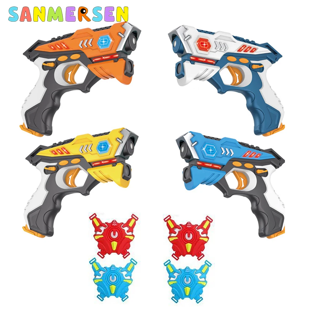 Laser-Tag-Guns-Vests-Set-for-2-4-Electric-Infrared-Toy-Guns-Weapon ...