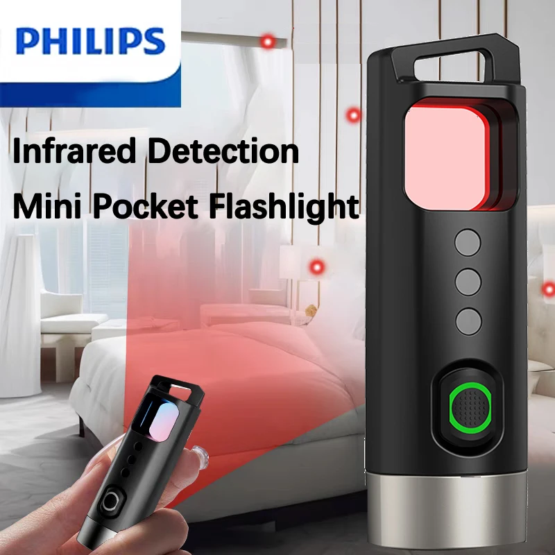Philips-Lanterna-recarreg-vel-port-til-com-detector-de-c-mera-Mini-EDC ...
