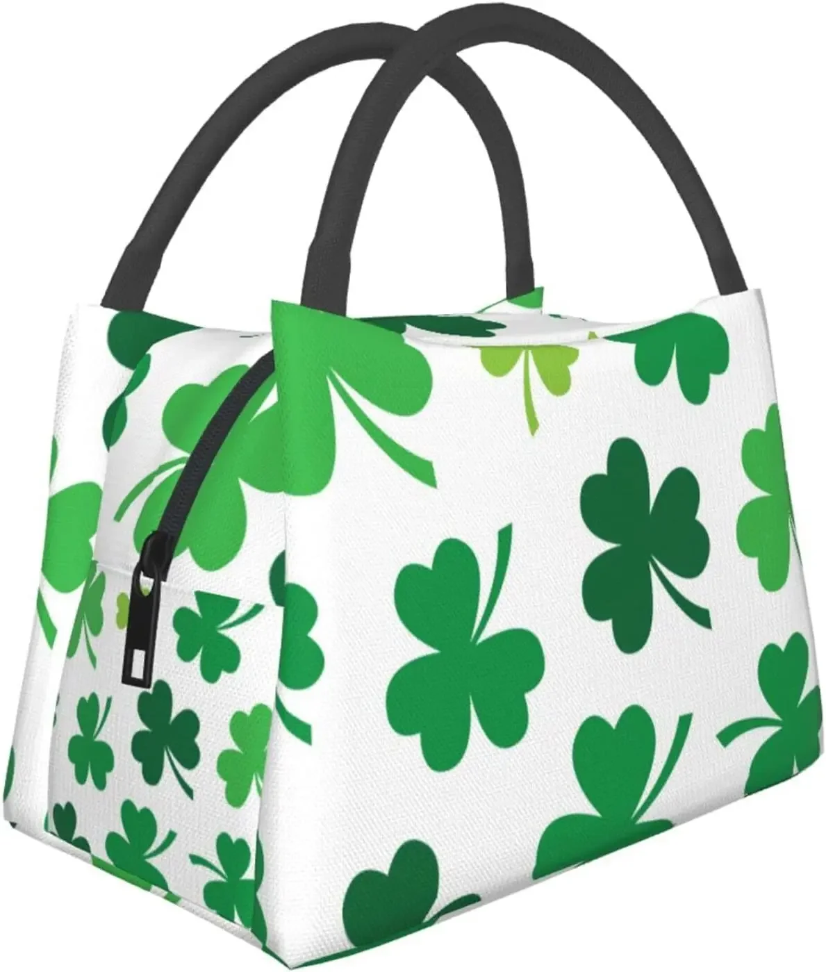 St-Patrick-S-Day-Shamrock-Four-Leaf-Insulated-Lunch-Bag-Reusable-Large ...