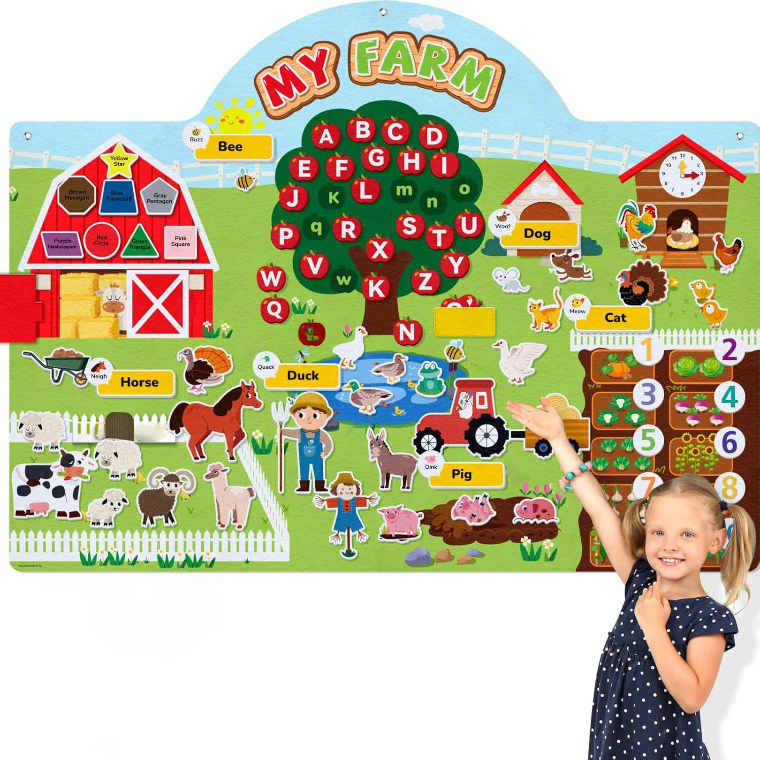 Farm /Ocean Animals Felt Story Board Montessori Storytelling Early ...