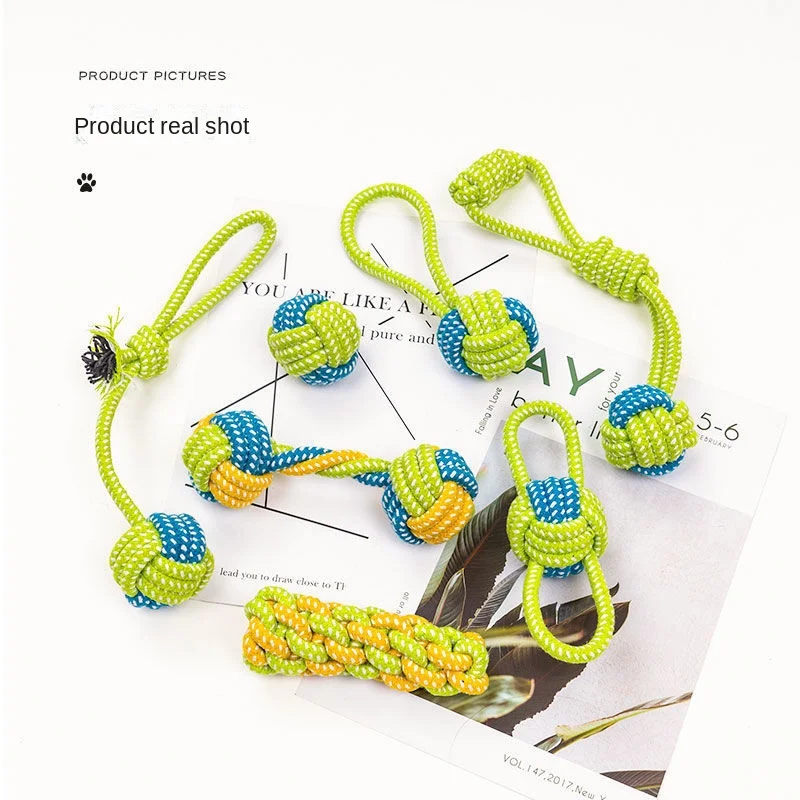 Pet-Dog-Toys-Cotton-Rope-Toys-Ball-Interactive-Cotton-Rope-Mini-for ...
