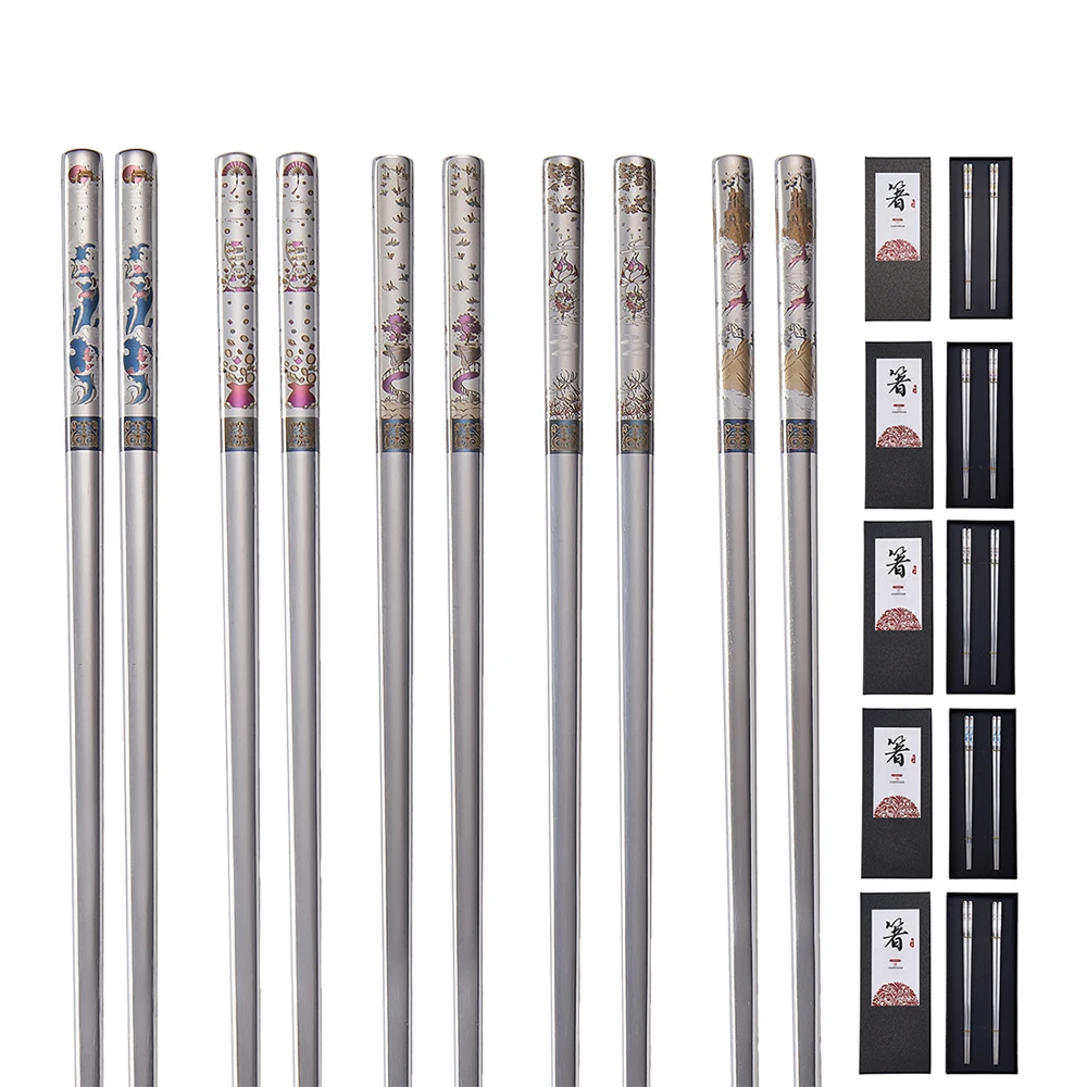 2-Pairs-Reusable-Premium-304-Stainless-Steel-Chopstick-Japanese-Elegant ...