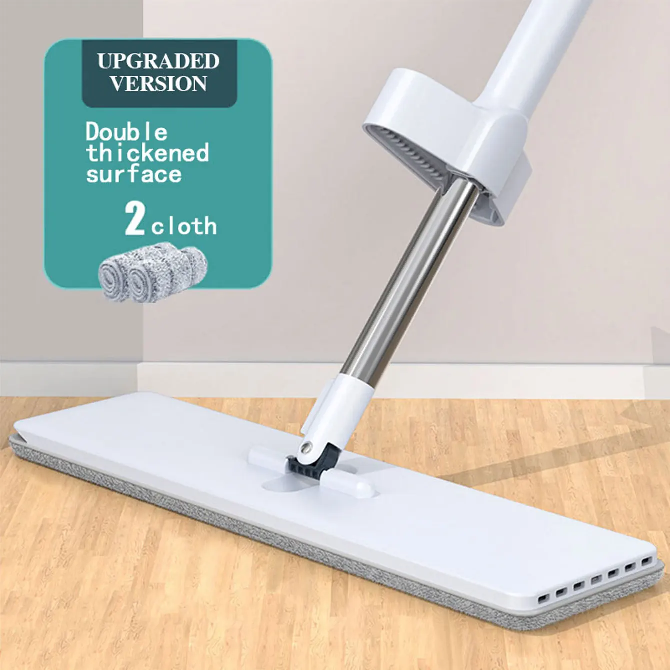 1PCS-Wash-Free-Mopping-Aluminum-Labor-saving-Alloy-Cleaning-Flat-Tool ...