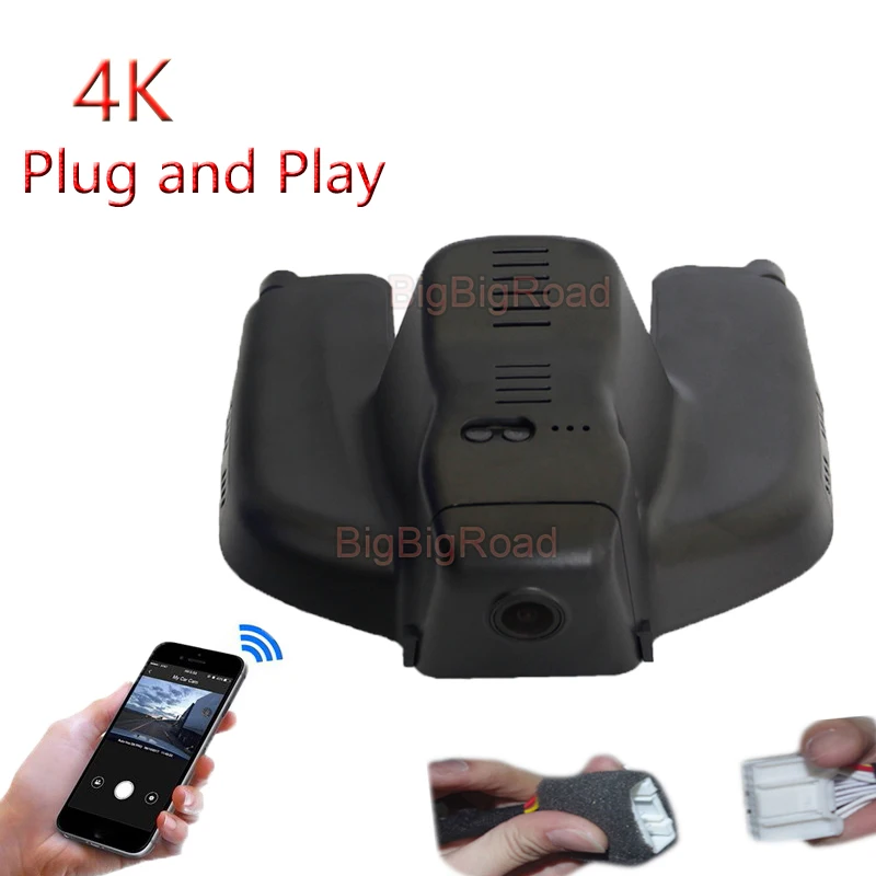 4K-Plug-And-Play-Wifi-Car-DVR-Dash-Cam-Camera-Video-Recorder-For ...