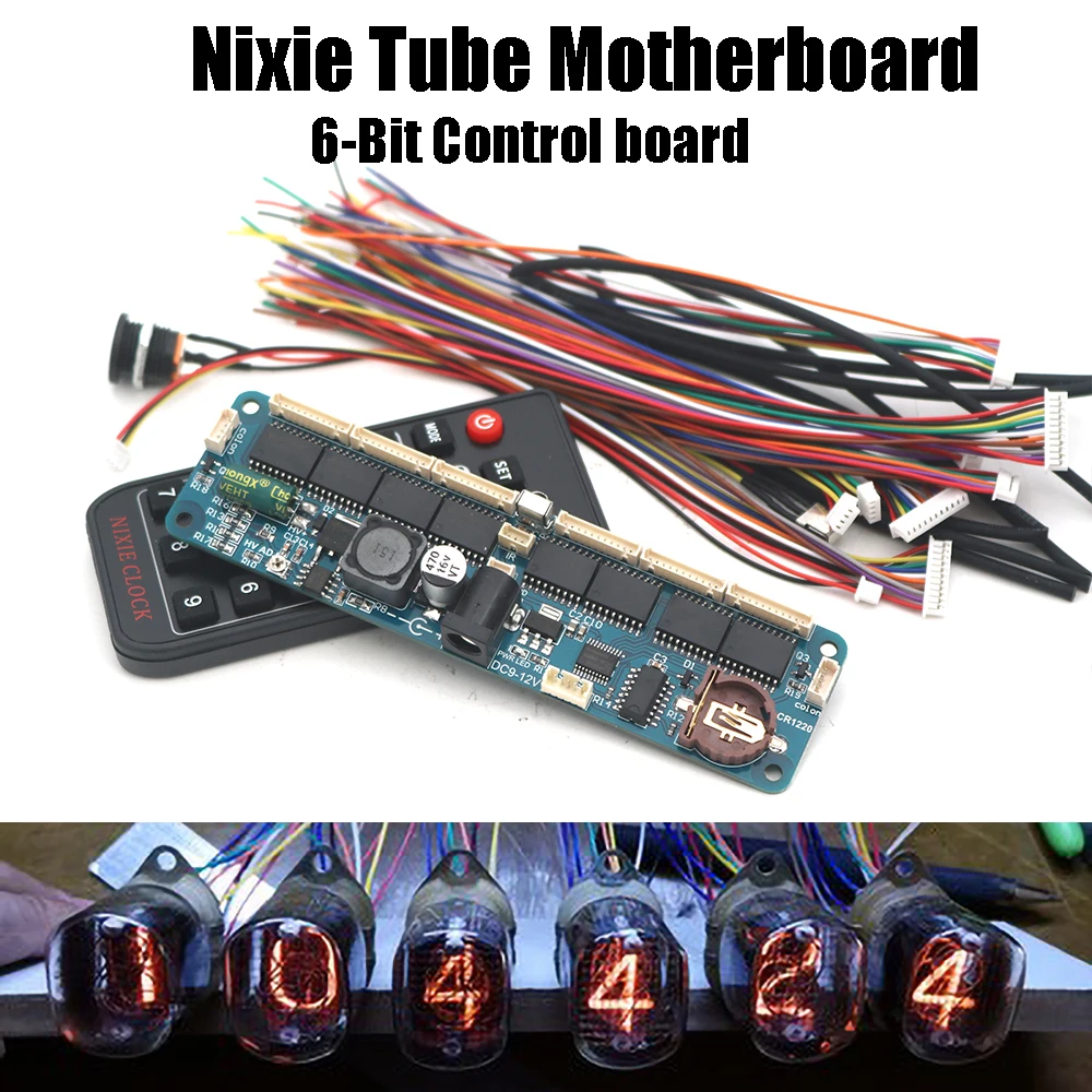 6Bit Digital Nixie Tube Motherboard Controller Board W Remote Control ...