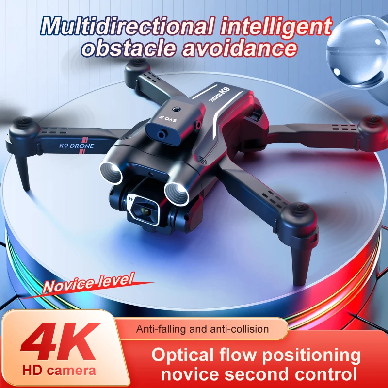 RC K9 Drone 4K HD Obstacle Avoidance Dual Camera UAV Dual Camera WIFI ...