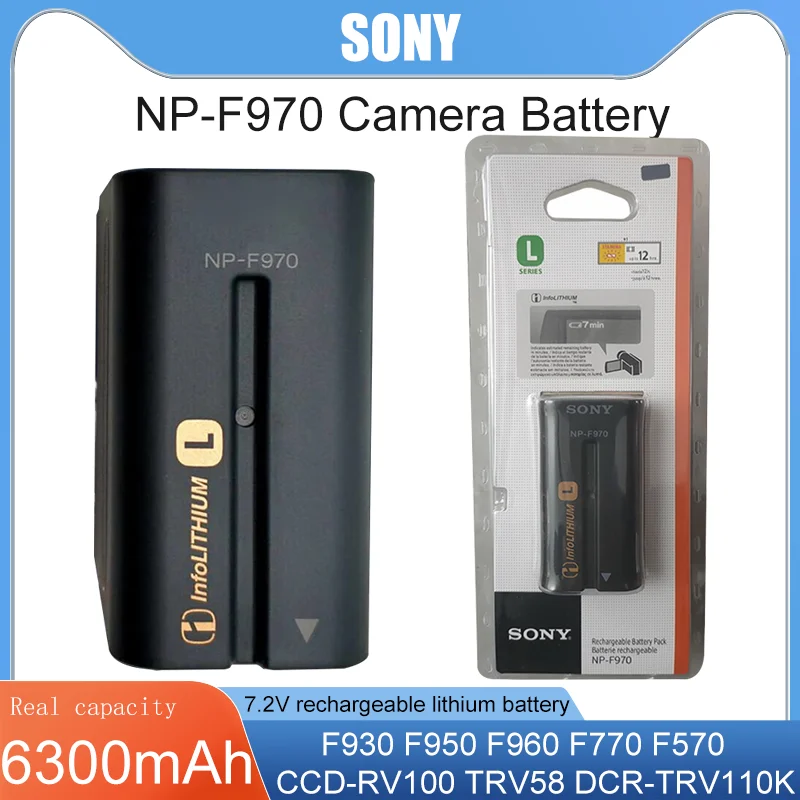 100% Original Sony NP-F970 NP F970 NPF970 Battery F930 F950 F960 F770 ...