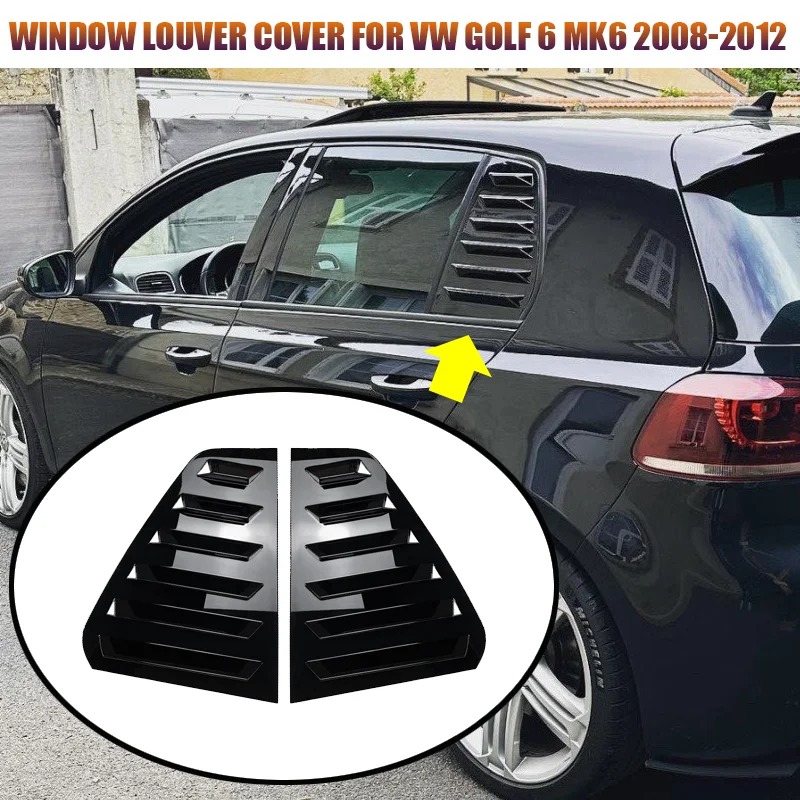 For VW Accessories Golf 6 MK6 GTI R GTD 2008-2012 Car Rear Side Window ...