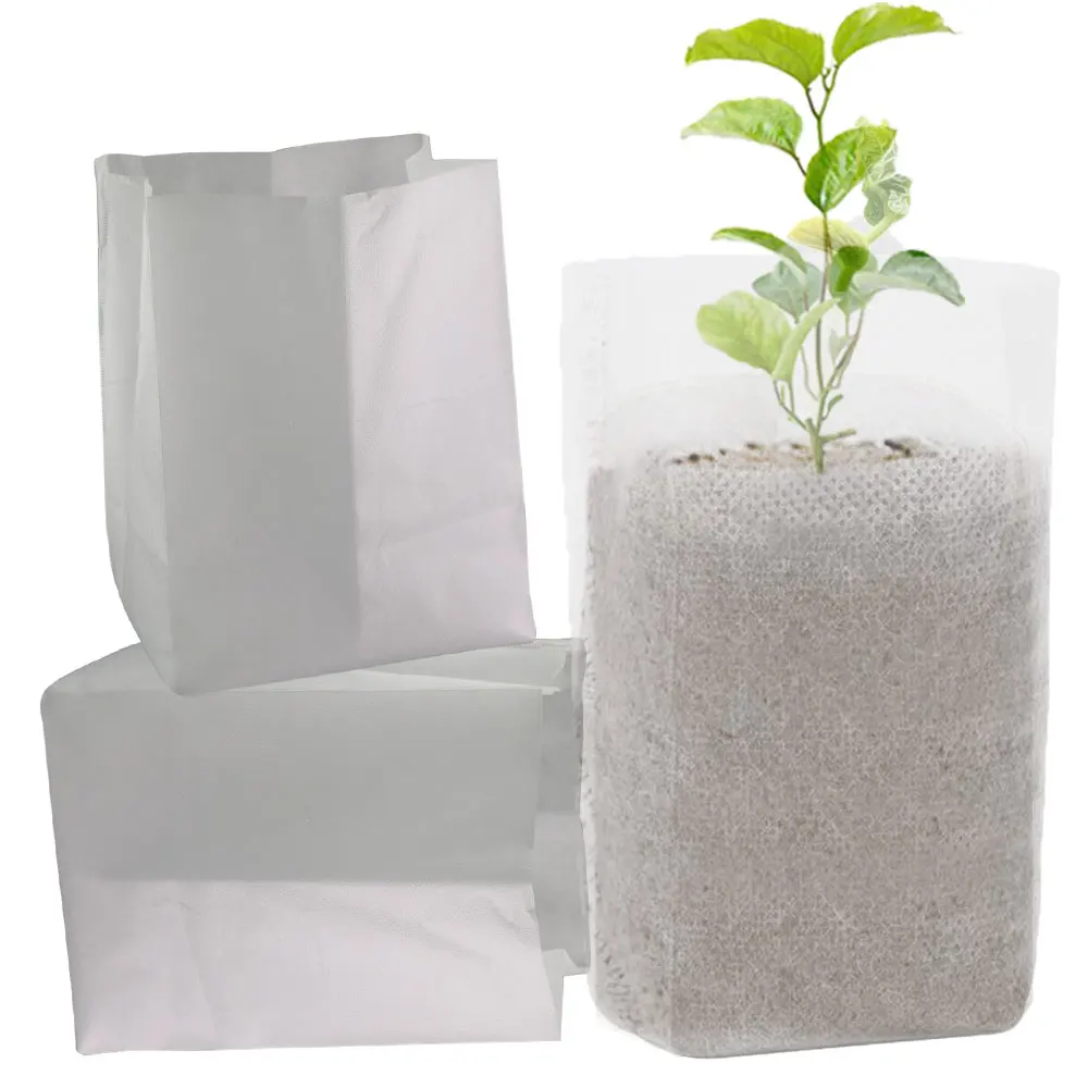 50/100PCS Fabric Biodegradable Nursery Bags Non-Woven Eco-Friendly ...