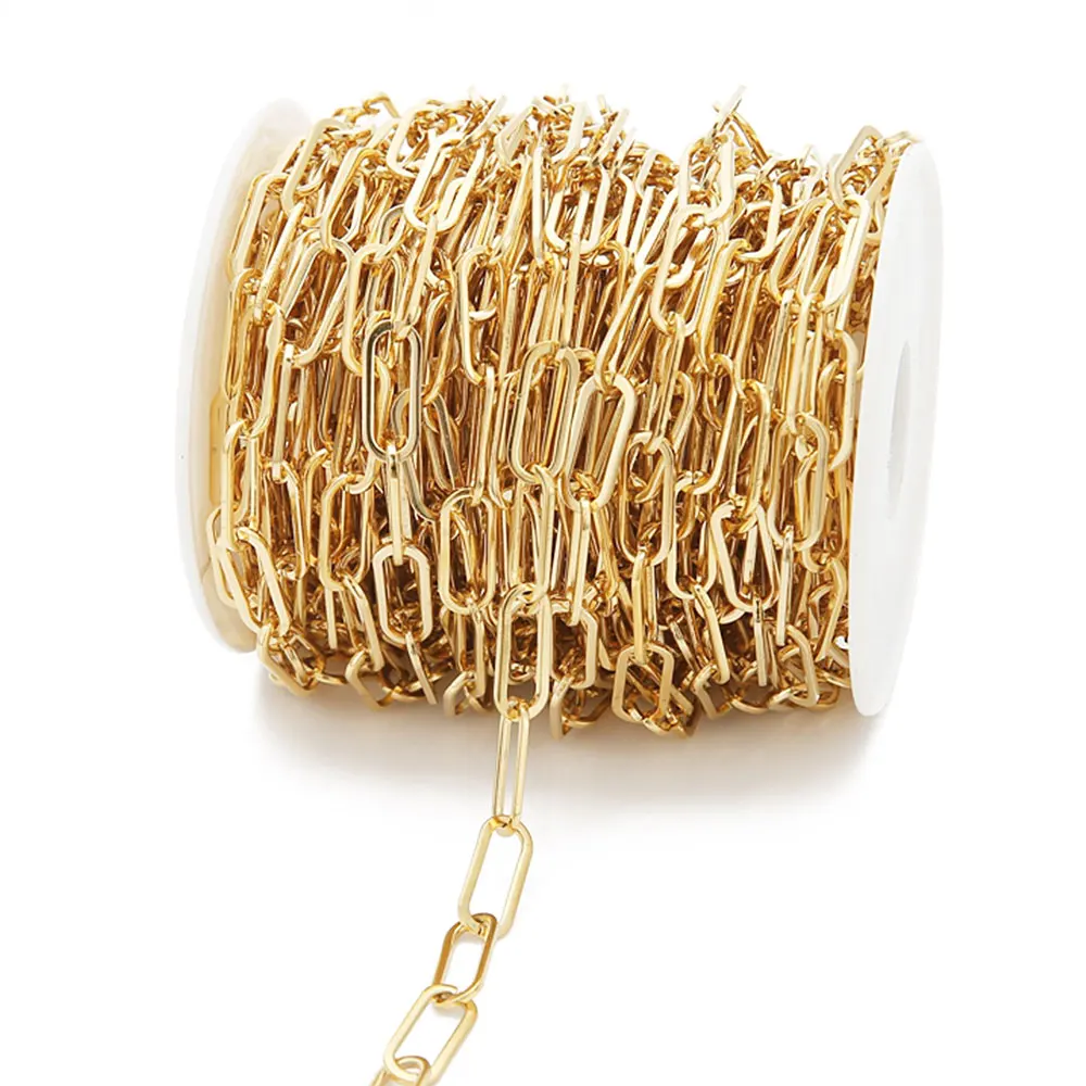 Cadenas ovaladas de acero inoxidable para fabricación de collares, 1 ...