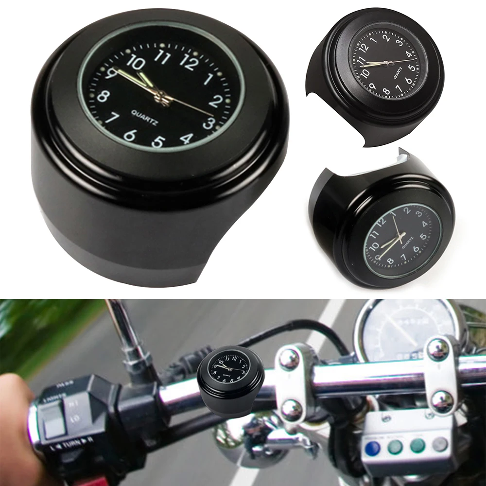 Aluminum-Luminous-Quartz-Watch-22-25mm-Motorcycle-Scooter-Bicycle ...