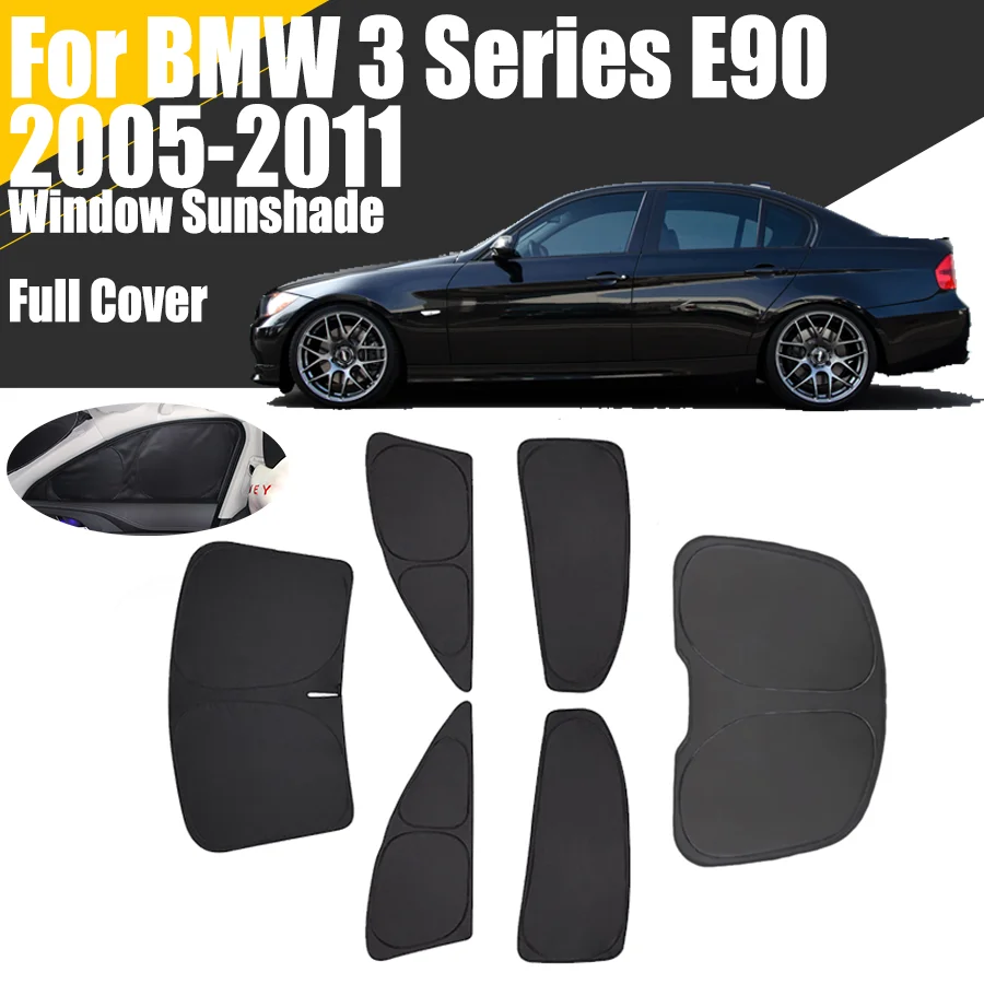 Custom-Full-Cover-Car-Window-Sunshade-For-BMW-3-Series-E90-2005-2011 ...